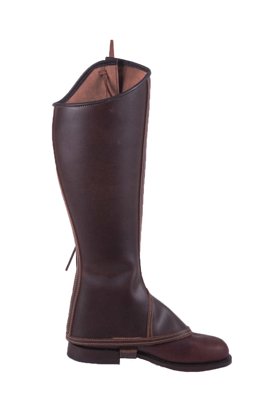 Polaina Mod: Doma piel engrasada Castaña vestir lisa. REF 006354-CAS ...